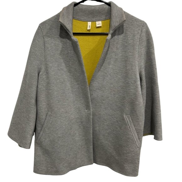 Moth | Jackets & Coats | Moth Womens Gray Yellow Reversible Short 34 ...